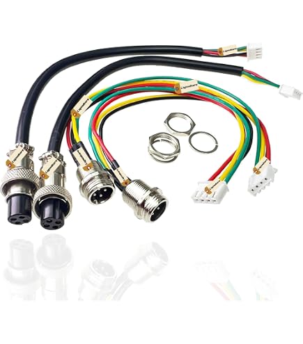 Female Banana Plug Socket M12 8-Pin Aviation Connectors - 2 Sets ...