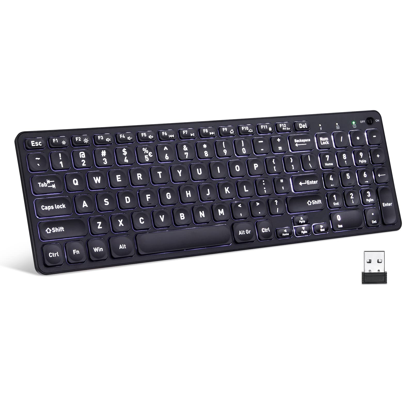Mua Perixx PERIBOARD-733B US Wireless Backlit Keyboard - X Type Scissor ...