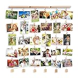 Review for Uping Hanging Photo Display Wood Wall Photo Display Board wi ...