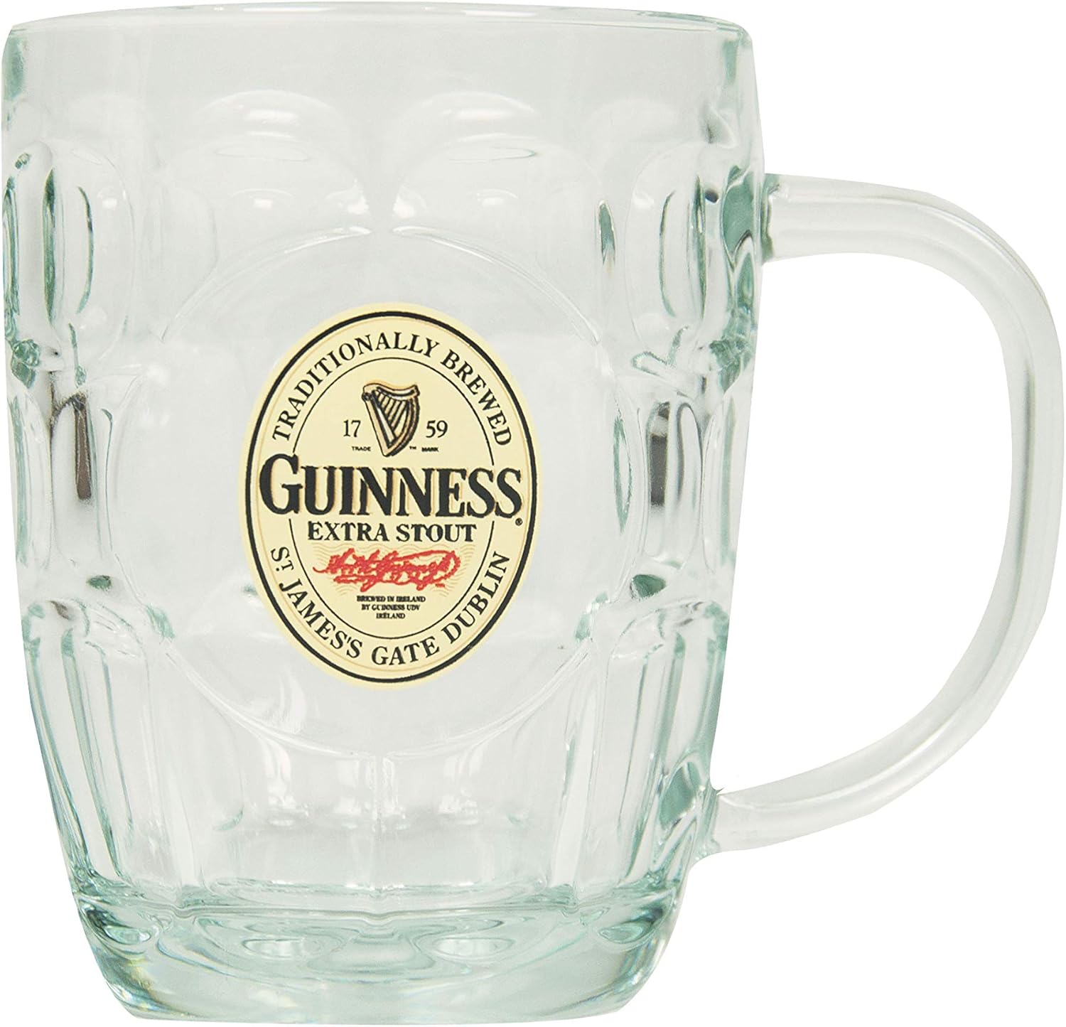 Guinness Label Pint Tankard Dimple: Amazon.co.uk: Kitchen & Home