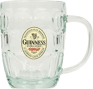 Amazon.com | Guinness Hobnail Tankard - Classic Glass Beer Mug with ...