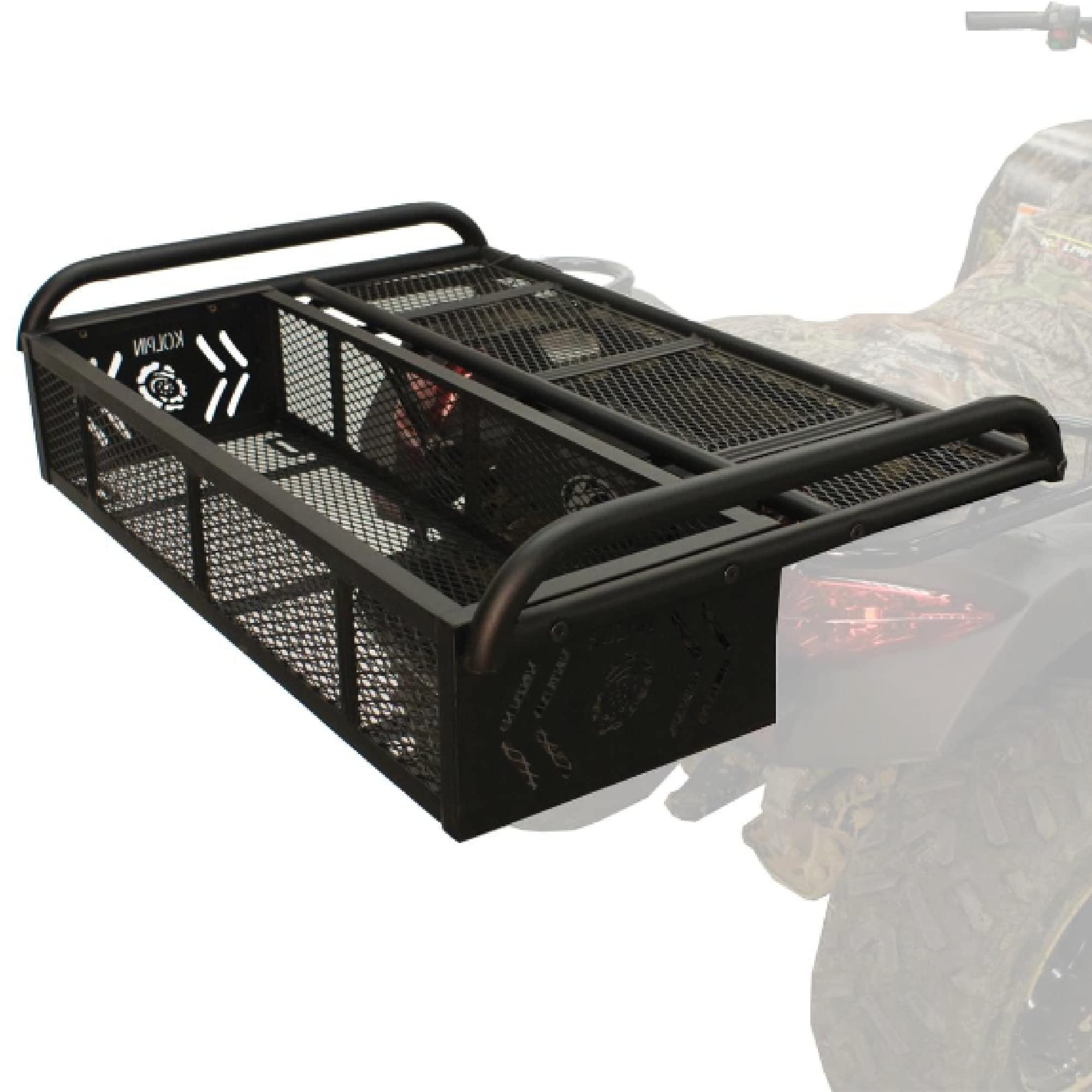 Kolpin 53350 ATV Rear Drop Rack Basket Convertible 3-in-1, Black, 43" l ...