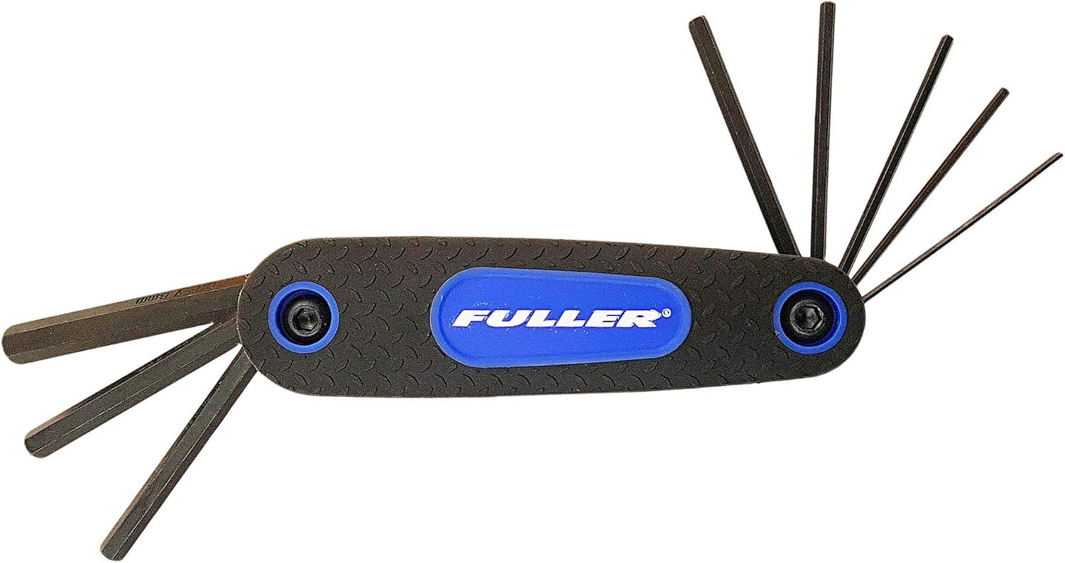 Fuller Tool 130-6608 8 Piece Metric Folding Hex Key Set (blue ...