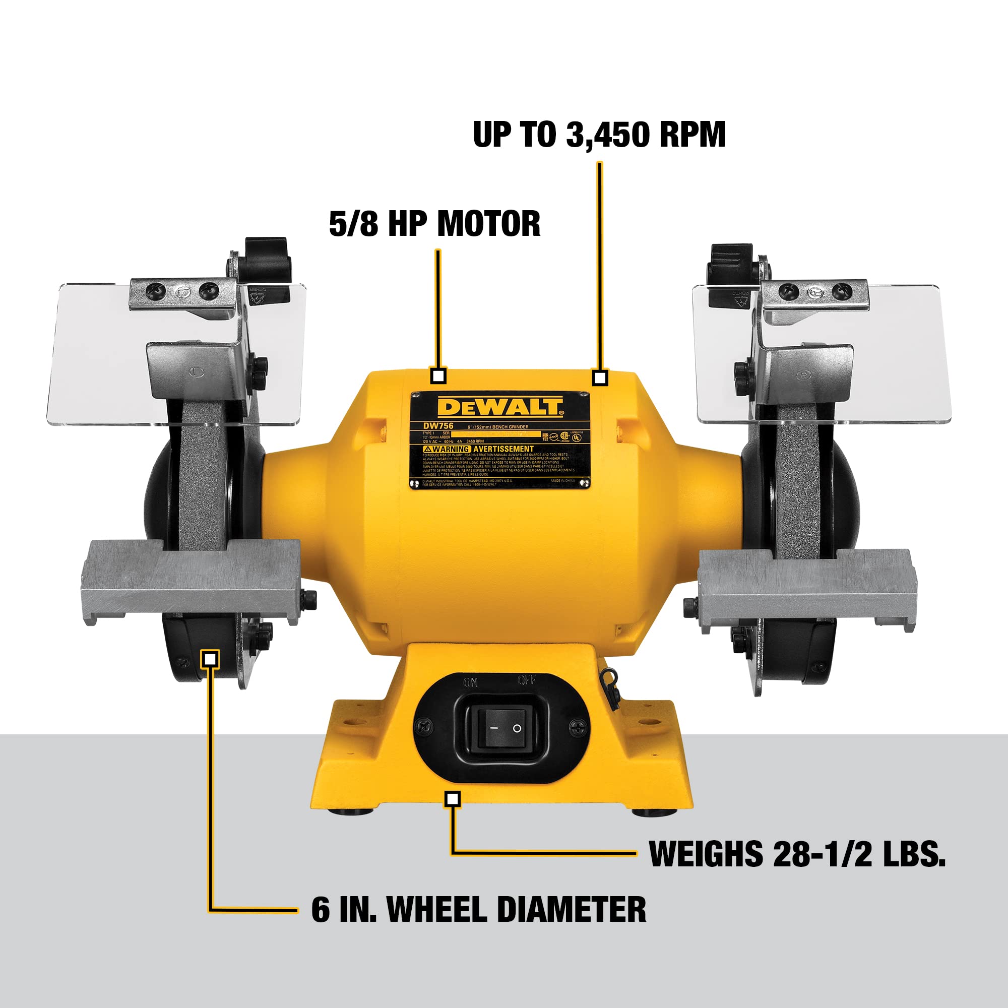 Mua DW756 6 in. Bench Grinder trên Amazon Mỹ chính hãng 2024 | Fado
