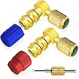 Amazon.com: FANOVO R12 to R134A AC Fitting Adapter Kit, Quick Coupler ...