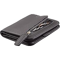 Toughergun Womens RFID Blocking Small Compact Bifold Luxury Genuine ...