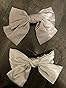 Amazon.com : PIDOUDOU Set of 6 Big Satin Solid 8 Inch Bow Hair Clips ...