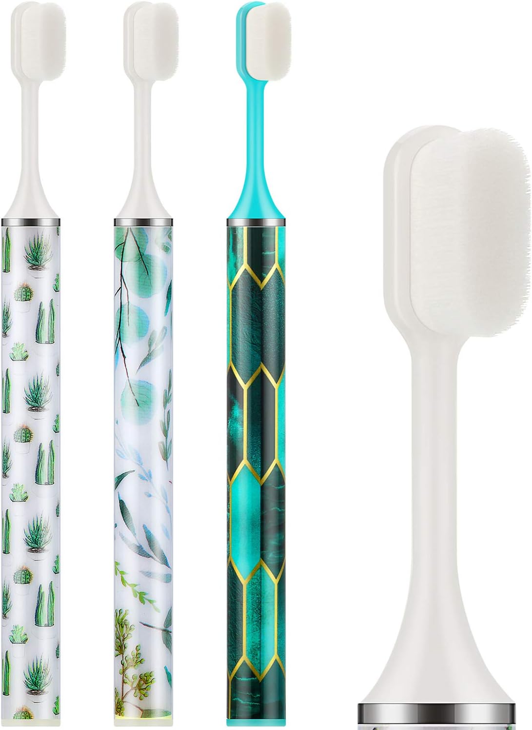 3 Pieces Micro Nano Manual Toothbrush Extra Soft Bristles Toothbrush ...