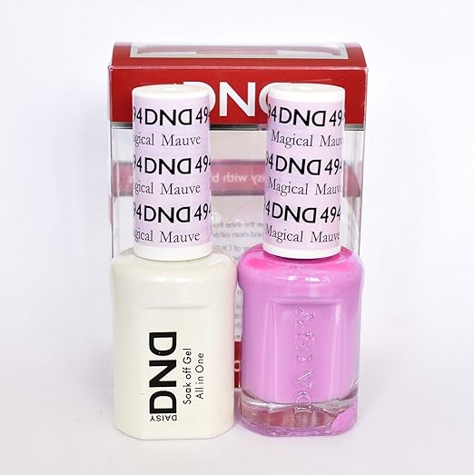 Amazon.com : DND Gel & Matching Polish Set (494 - Magical Mauve) : Beauty