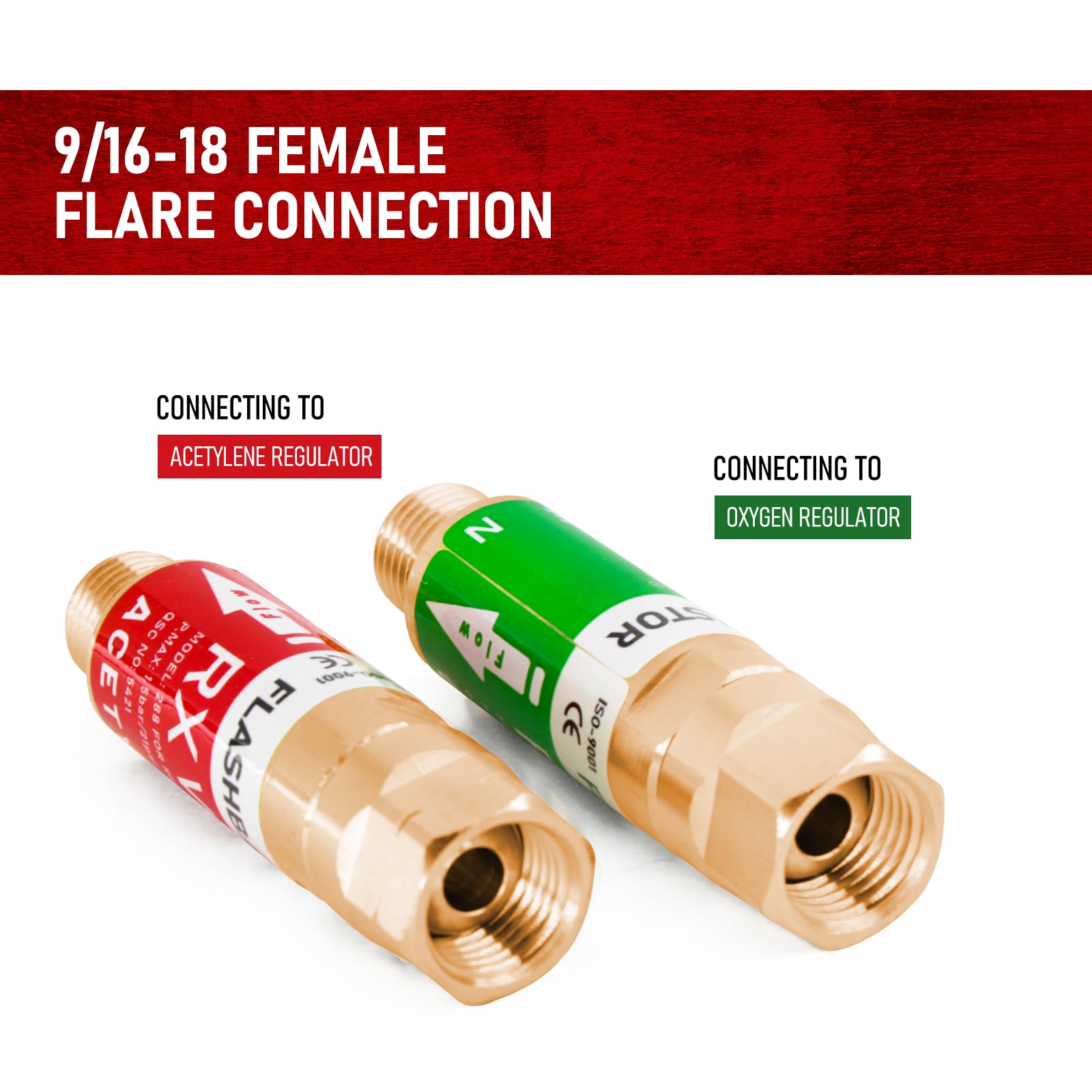 Mua RX WELD Oxygen Acetylene Flashback Arrestors Set Regulator End ...