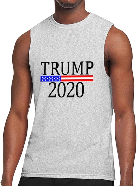 Amazon.com: Donald Trump for President 2020 Sleeveless Sports Shirt ...