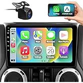 Amazon.com: Car Radio Stereo for Jeep Wrangler JK Compass Grand Cherokee Dodge Ram with CarPlay ...