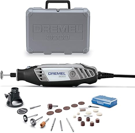 Dremel 3000 Rotary Tool 130W Multi Tool Kit (1 Attachment, 26 ...