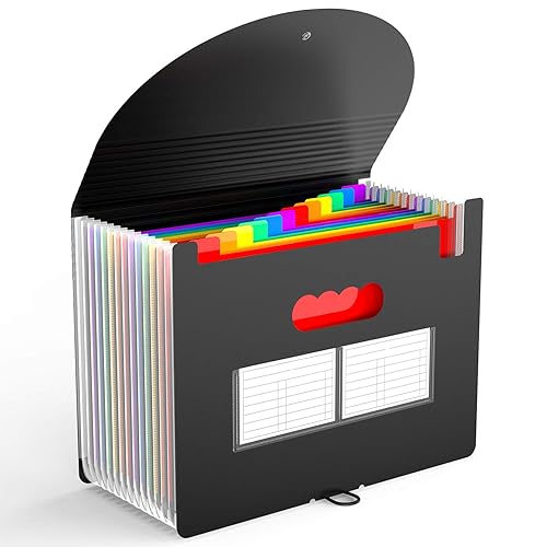 Maimis Accordion File Folder, 12 Pocket Expanding Desktop File Keeper ...