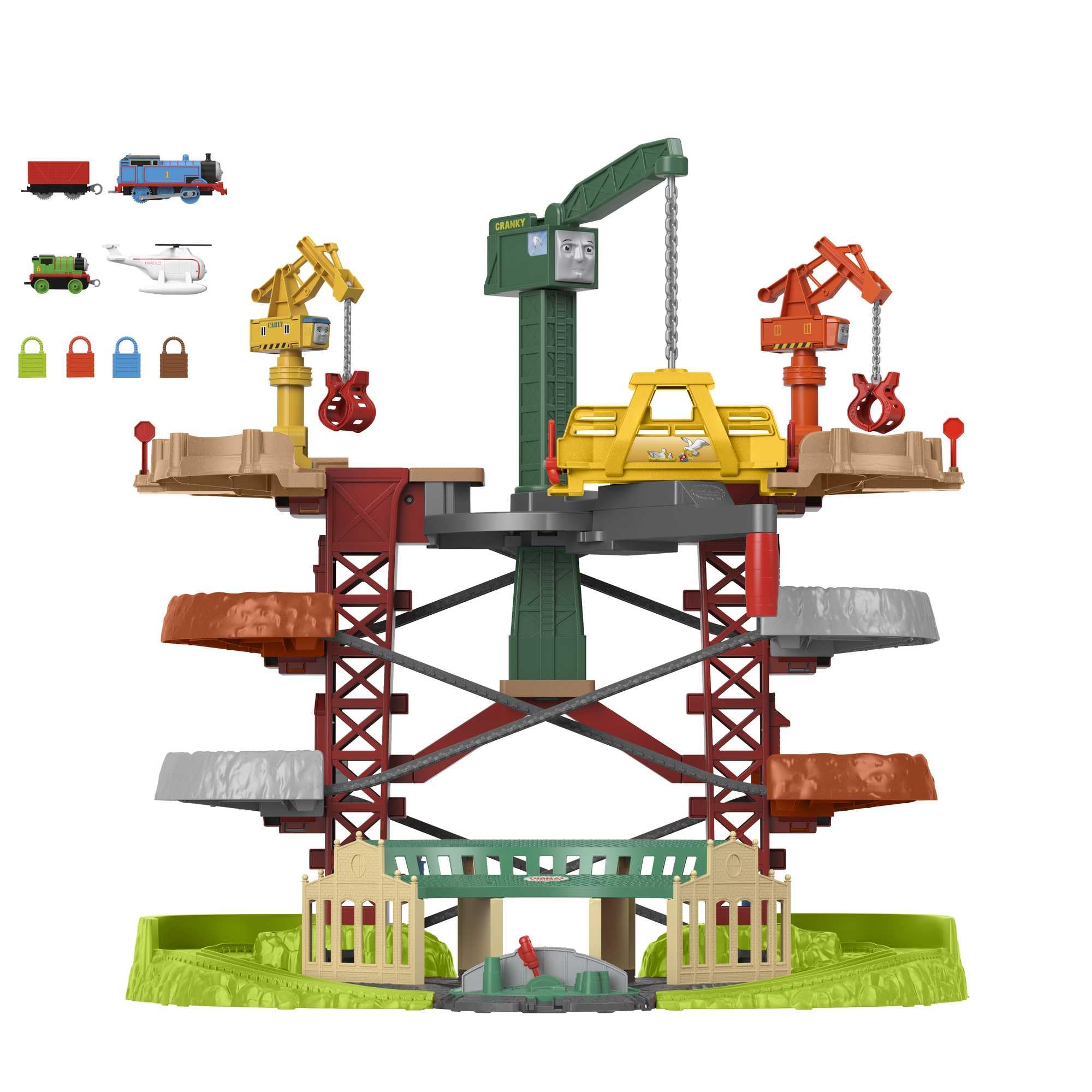 Mua Thomas & Friends Multi-Level Toy Track Set, Trains & Cranes Super ...