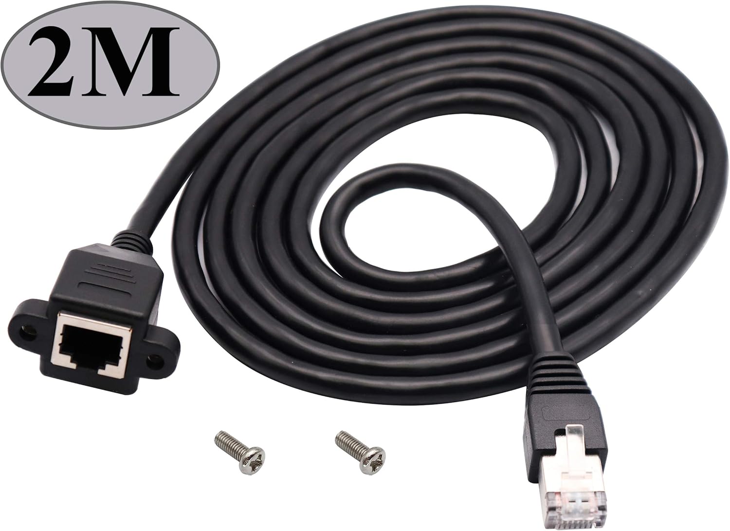 AAOTOKK RJ45 Network Ethernet Cable Female to Male Cat 6 Shielded ...