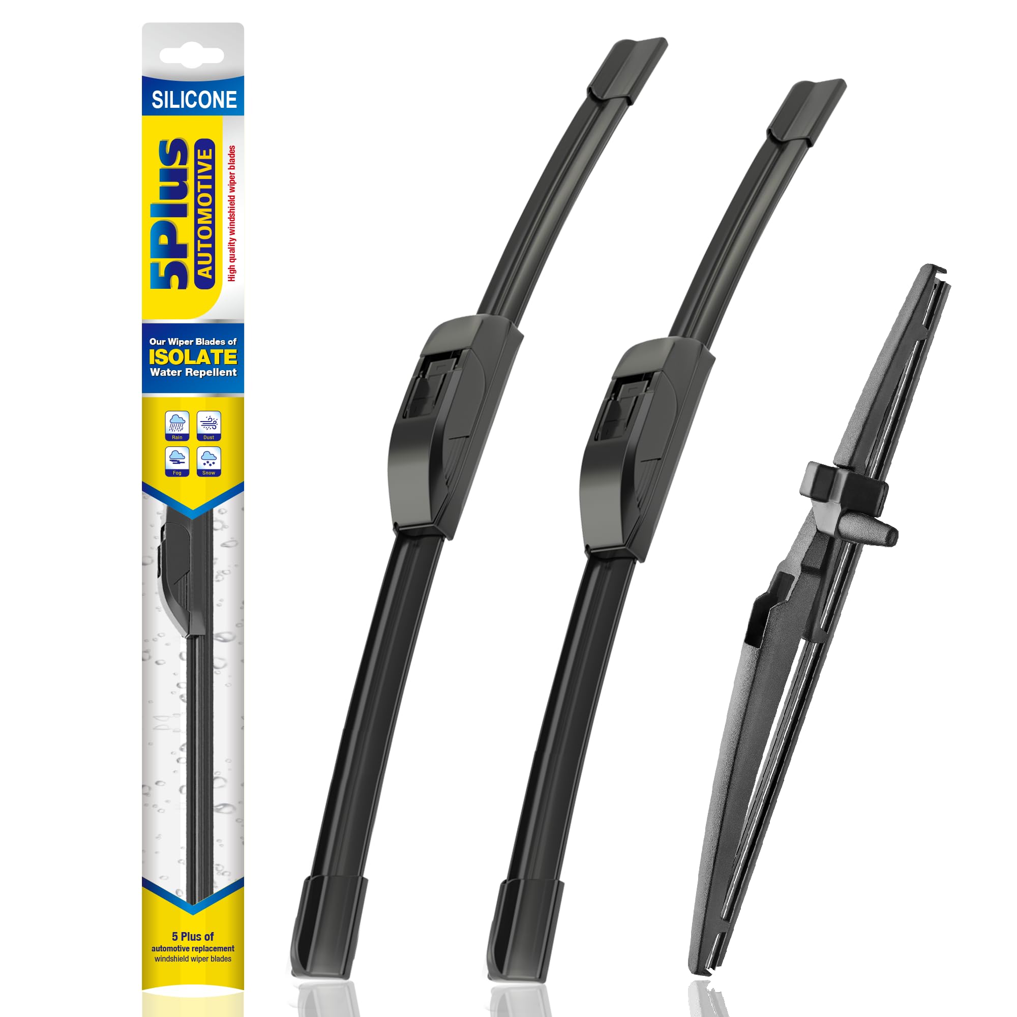 5 PLUS® Silicone Windshield Wipers Replacement for 2010-2018 2019 2020 ...