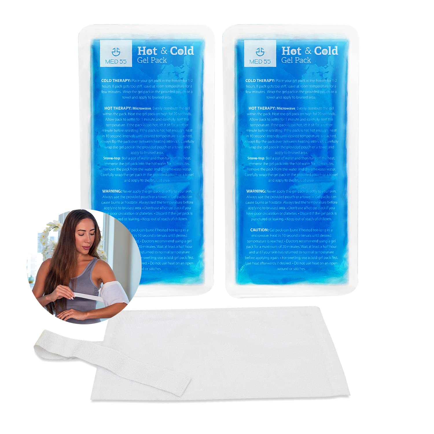 Mua Gel Ice Pack for Injuries Reusable Gel - Hot & Cold Pack Compress ...