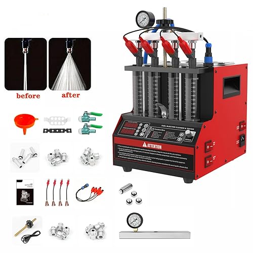 Fuel Injector Cleaner,CT160 Heated Injector Cleaner Tester,4-Cylinders ...