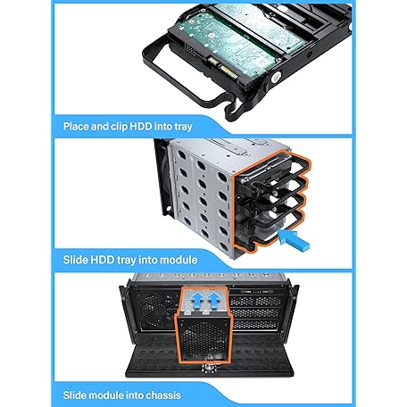Mua Rosewill 4U Server Chassis Rackmount Case | 8 3.5" HDD Bays, 3 5.25 ...
