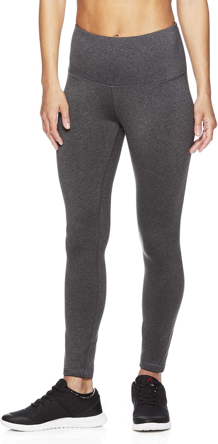 Amazon.com: Reebok Women's High Rise Workout Leggings - High Waisted ...
