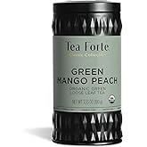 Amazon.com : Tea Forte Peach Blossom Premium Organic Loose Leaf Caffeinated White Tea Blend ...