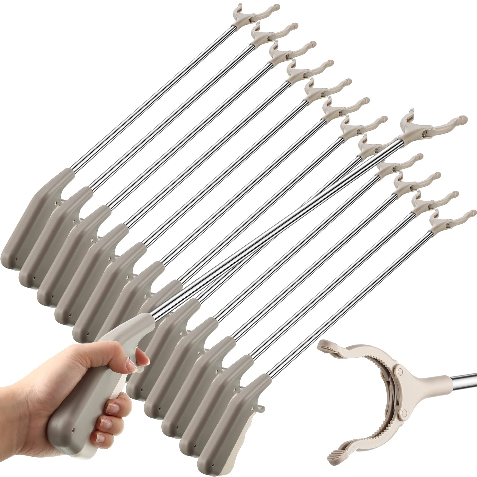 Mua 12 Pieces Reacher Grabber Tool Heavy Duty Grabbers for Elderly Grab ...