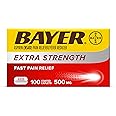 Amazon.com: Bayer Extra Strength Aspirin 500 mg, Pain Reliever and ...