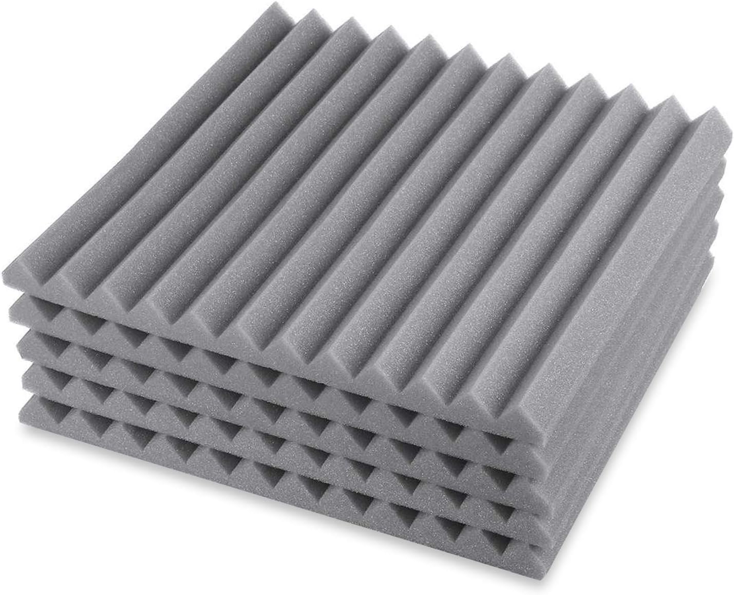 Mousyee Soundproof Foam, 5 Pcs Acoustic Foam, 30 x 30x 2.5cm ...