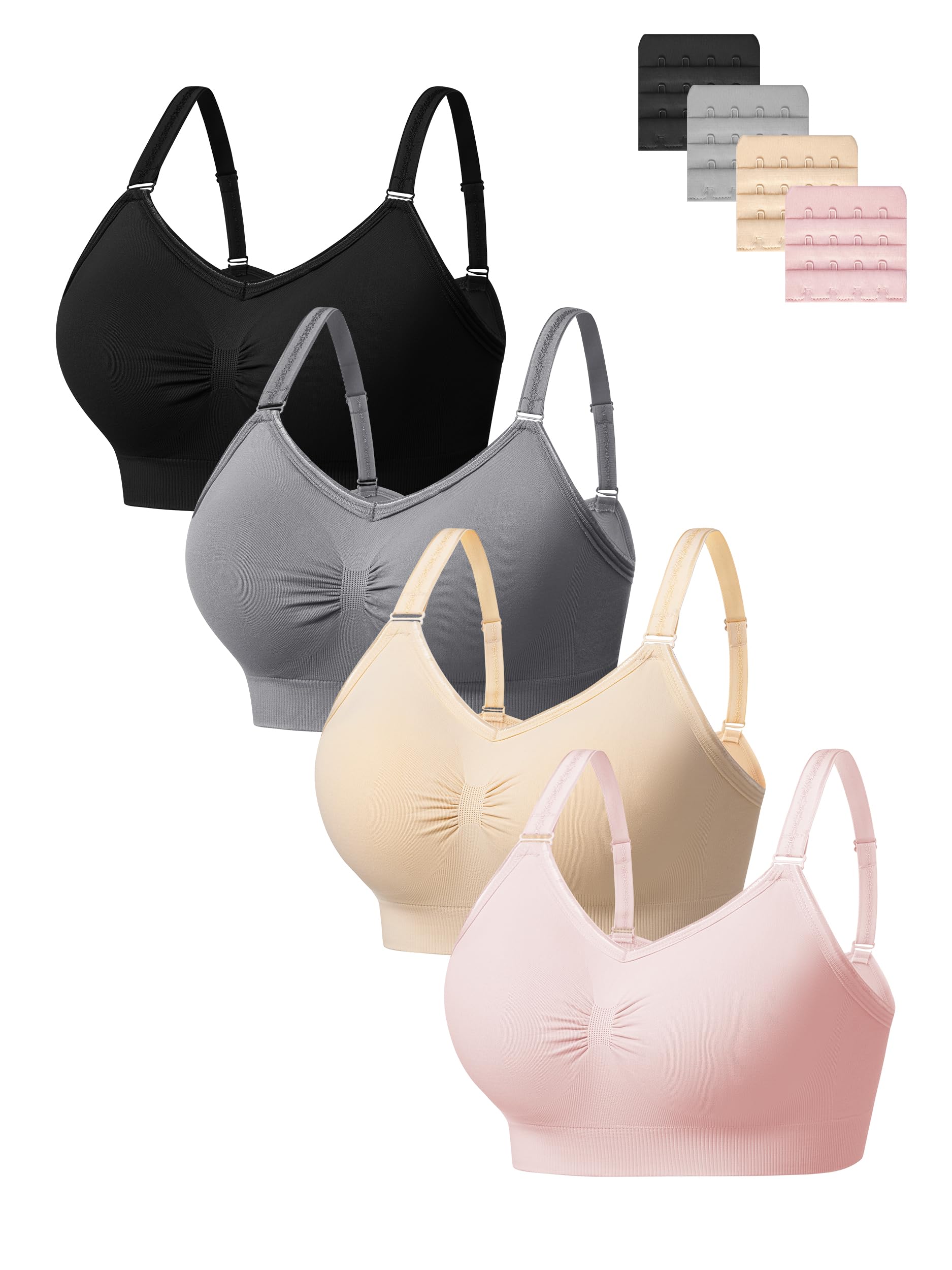 HBselect Wireless Bras for Women Comfortable Cami Bras Women's ...