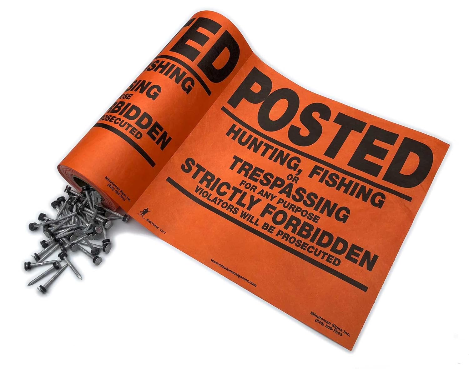 Tyvek Posted No Trespassing Signs by Minuteman 25 Count with Aluminum ...