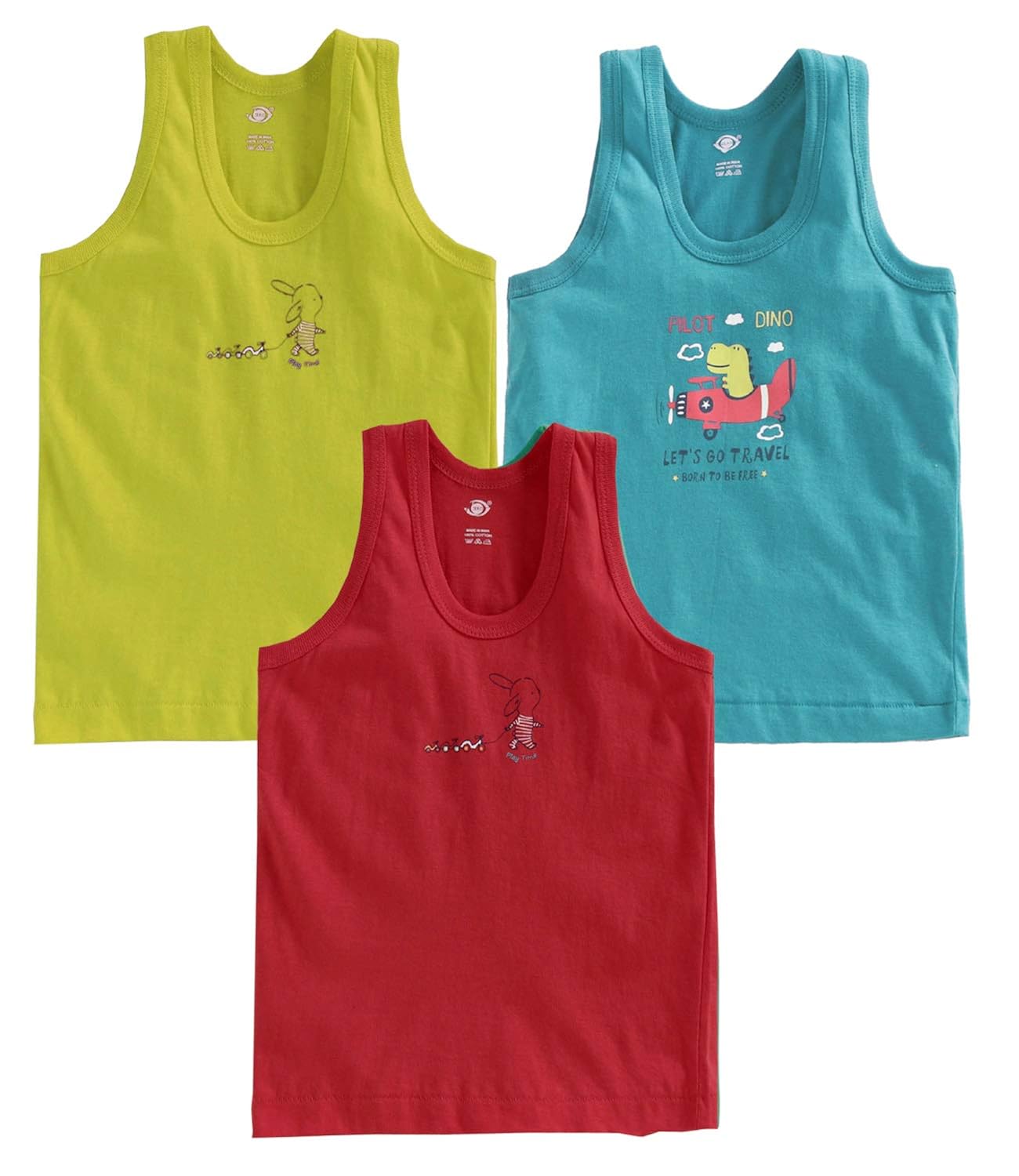 LORIDORI Newborn Baby Innerwear Vest Kids Soft Cotton Dark Color ...