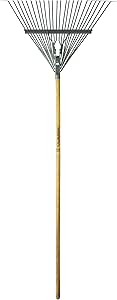 Amazon.com : Flexrake CLA100 Classic 24-Inch Spring Leaf Rake with 48 ...