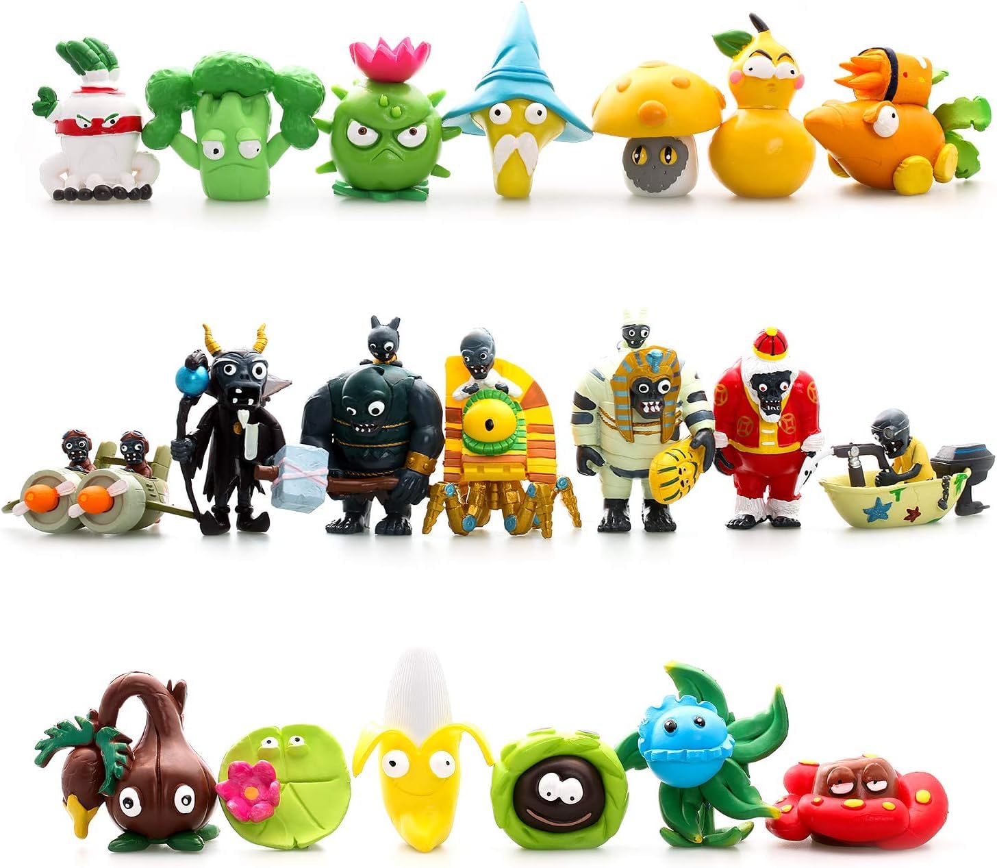 Maikerry 20 Piece PVZ Figure Toys Set, Mini PVC Giant Zombies Toys ...