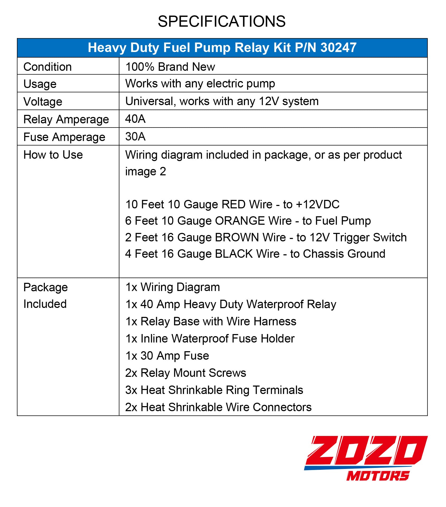 Mua Electric Fuel Pump Relay Kit Fuel Pump Wiring Harness Kit Relay ...