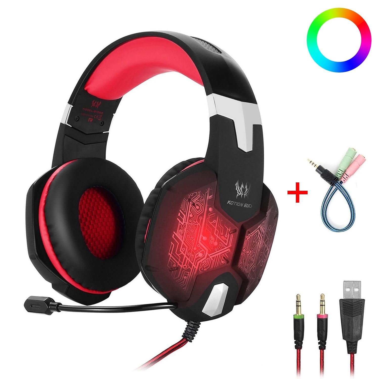 Amazon.com: Gaming Headset with Mic for PC Mac Laptop PS4 Xbox one ...