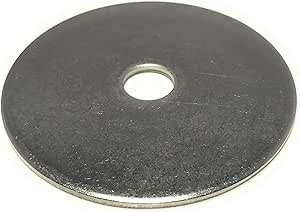 Amazon.com: 1/2 ID x 3 OD Stainless Steel Fender Washer Large OD Flat ...