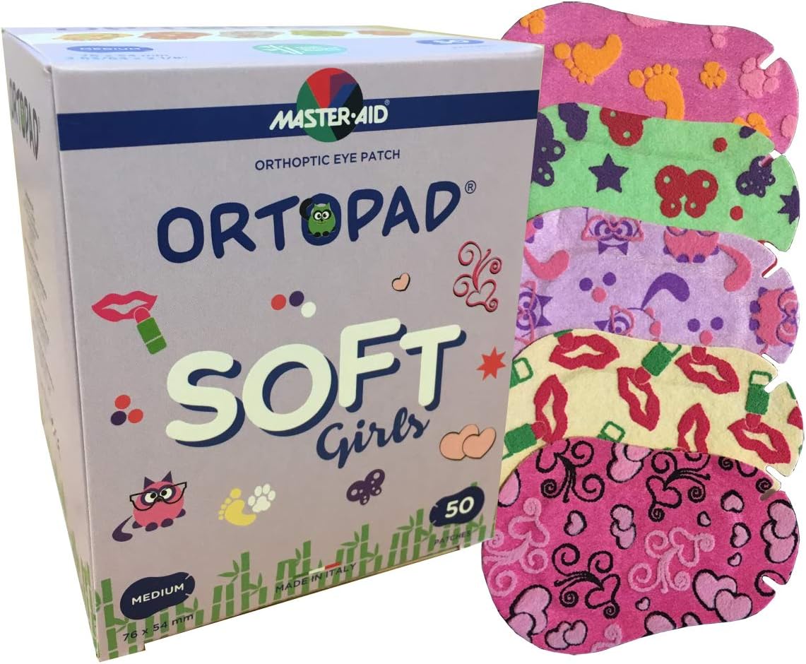 Amazon.com: Ortopad Soft Bamboo Girls Eye Patches - Medium Size (50/Box ...