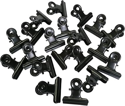 Metal Bulldog Clips, 1.25 Inches, Pack of 20 (Black): Amazon.co.uk ...