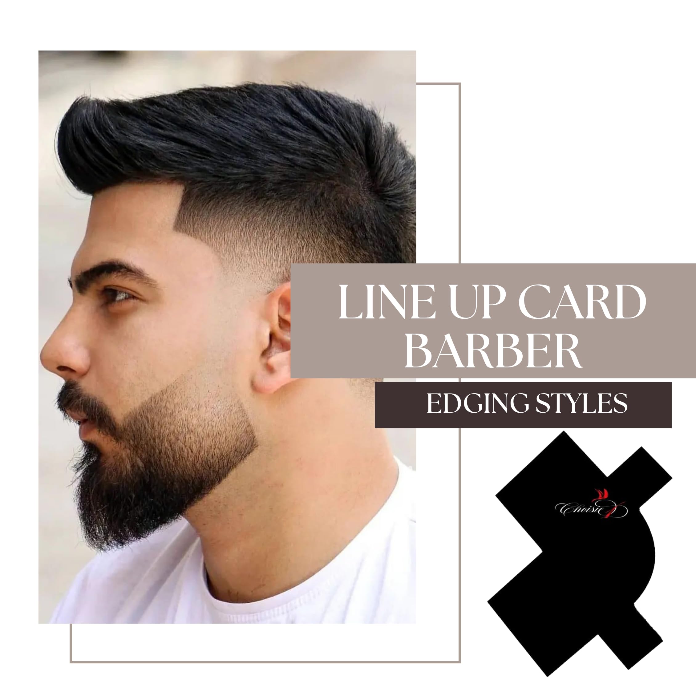 Mua Hairline Enhancement Card Beard Line Up Shaping Tool Lineup Guide ...