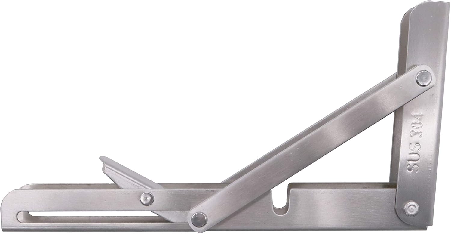 Set of 2 NUZAMAS 8″ Folding Shelf Brackets, 8 inch Foldable Shelf ...