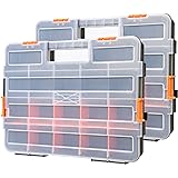 HDX 320034 Interlocking Black Small Parts Organizer for Fasteners and ...