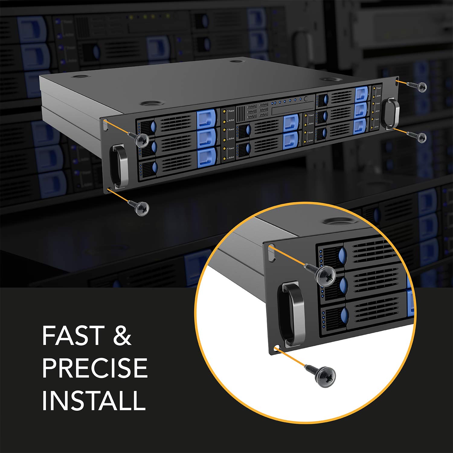 Mua 12/24 Rack Screws Carbon Steel with Nylon Rack Washers (50 Sets ...