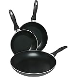 Amazon.com: Aluminum Nonstick Frying Pan Set - (3-Piece 8 Inches, 9.5 ...