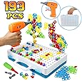 Stem Construction Toys 3D Puzzle Screw Toy with Electronic Drill DIY ...