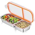 Amazon.com: Stainless Steel Snack Containers - Reusable Double ...