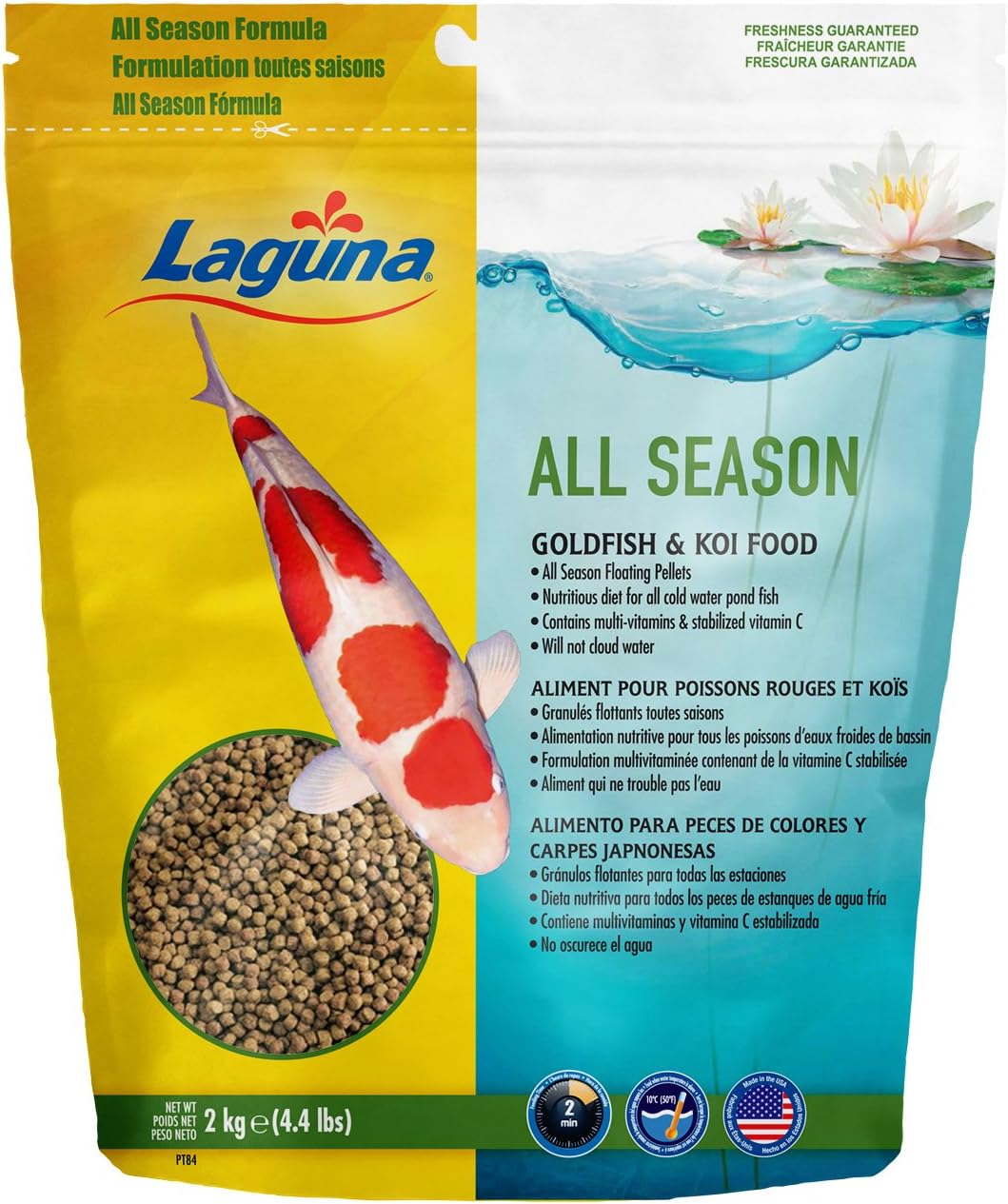 Laguna All Season Goldfish & Koi Floating Food, 4.4 Lbs: Amazon.ca: Pet ...