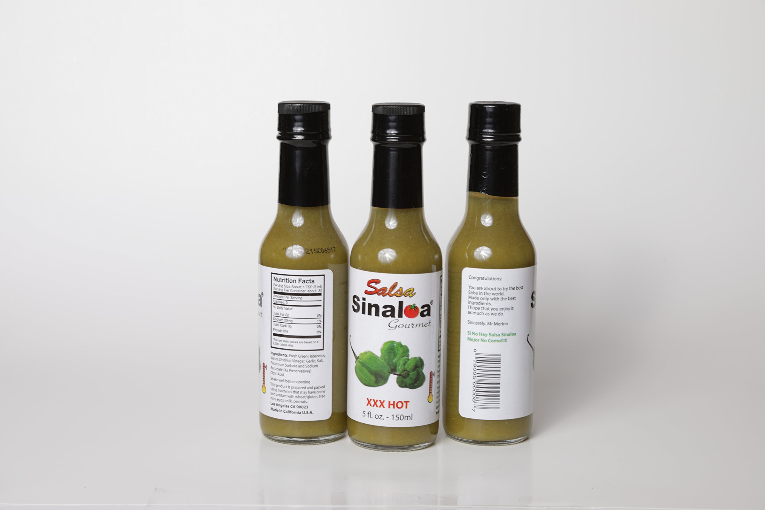 Amazon.com : Salsa Sinaloa Gourmet Hot Sauce set of 3 (3 Bottles ...