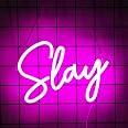 Neonawall Pink Slay Neon Sign - Led Neon Light Sign for Bedroom Room ...