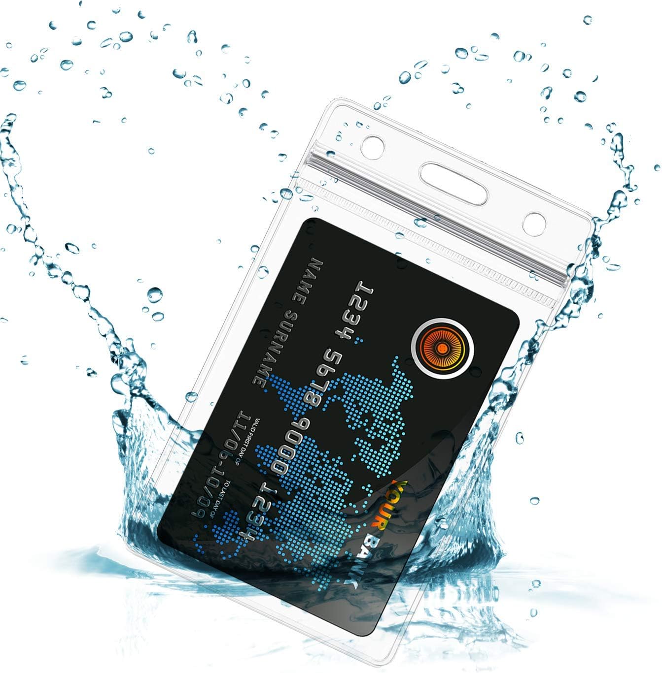 Lanyards with Id Holder Name Badges Waterproof Name tag Badge Holders ...